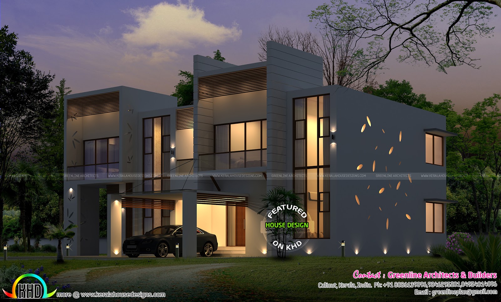 Superb modern home plan - Kerala home design and floor plans - 9K ...