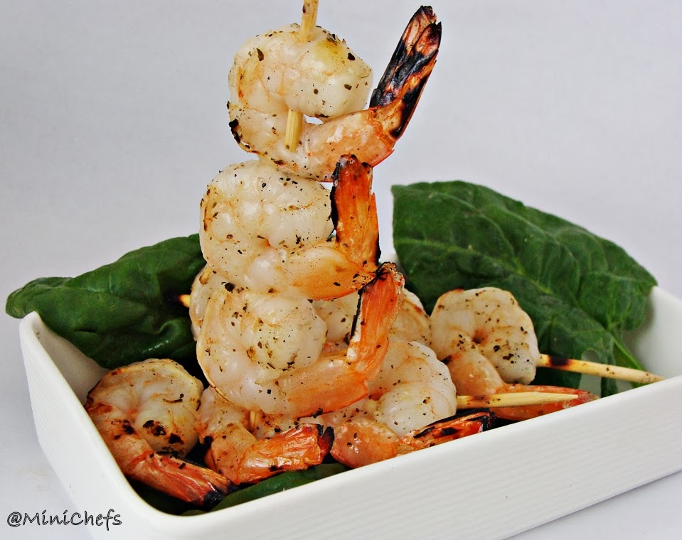 MiniChefs: Aperitiv din creveti la gratar