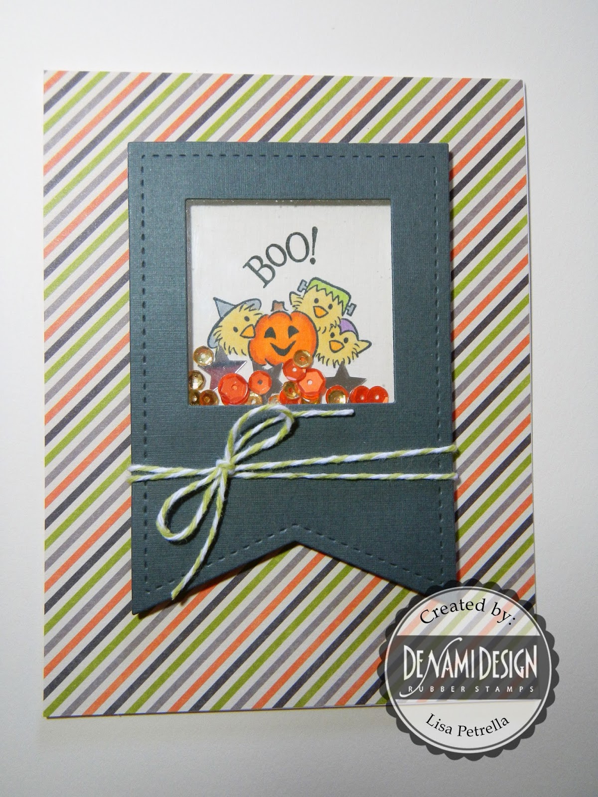 DeNami Design Blog: Halloween Shaker Card