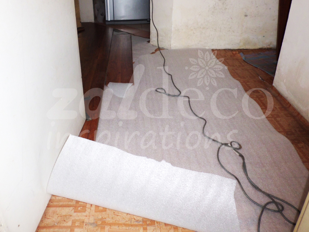 .: Pemasangan Lantai Kayu Lamina di PPR Kerinchi Lembah Pantai