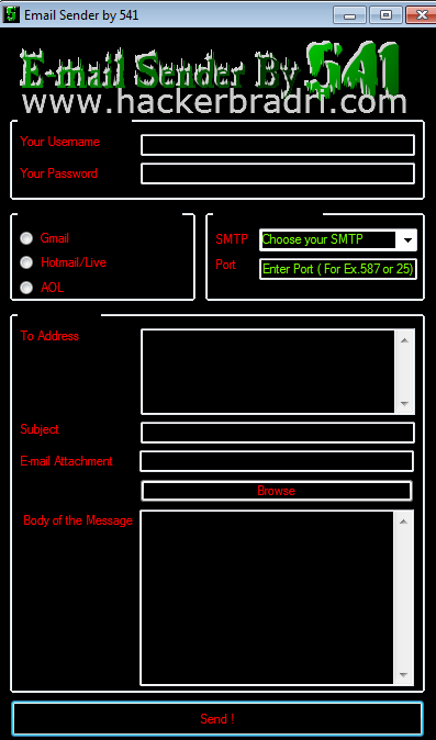 EMAIL BOMBER'S | Mundo Hacker | Ferramentas | Sistemas | Invasão