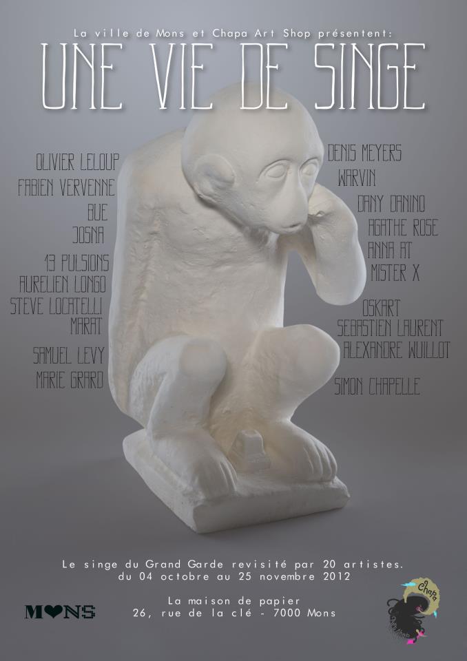 Aurélien Longo: Exposition "Une vie de singe" @Mons