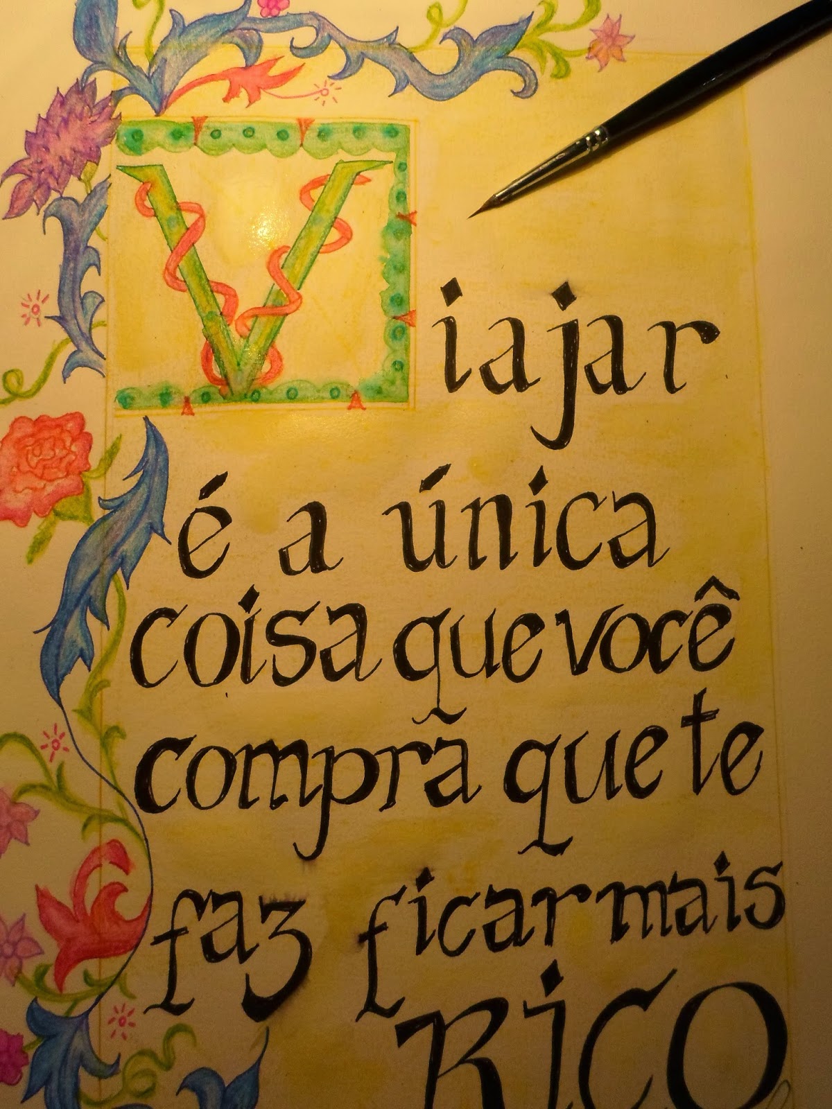 Aula de Arte: Como fazer uma Iluminura Românica