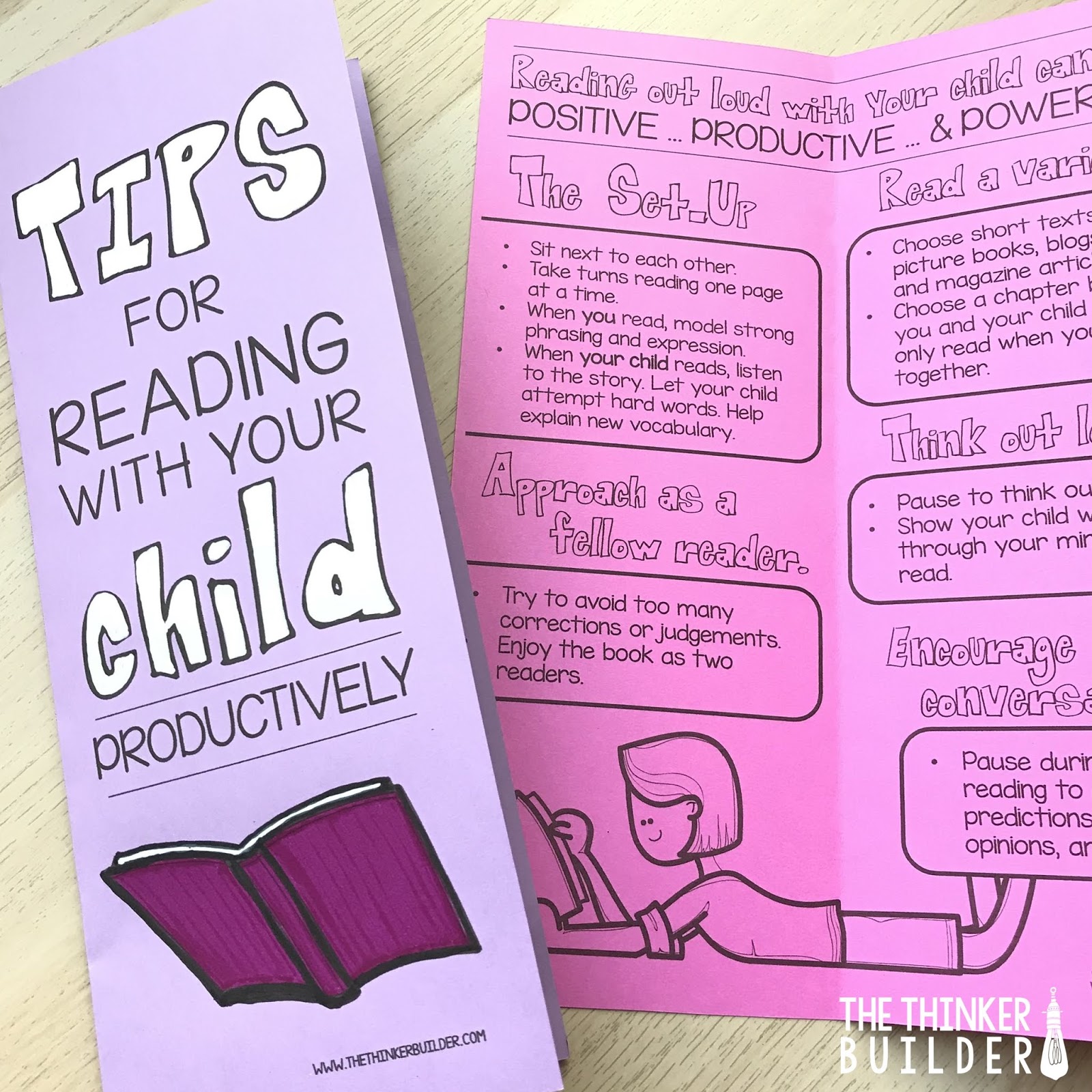 Show Parents How to Read with their Child Productively