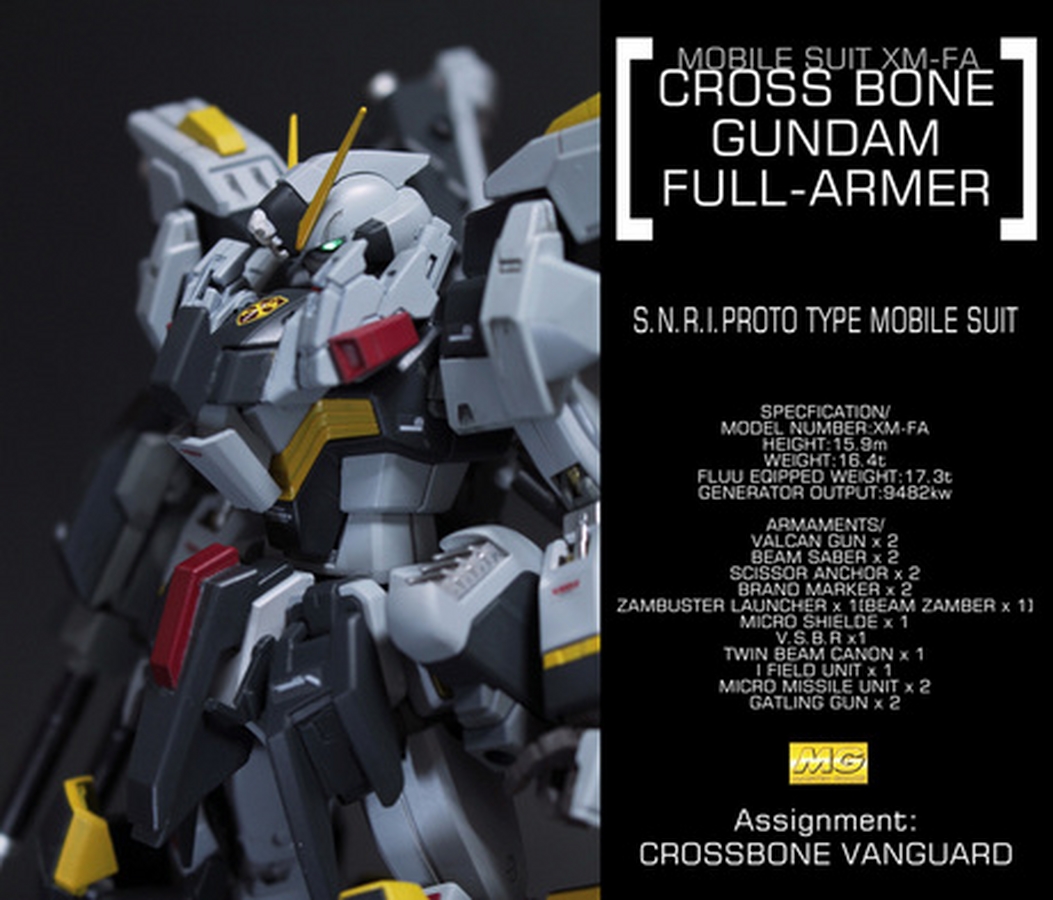 Custom Build: MG 1/100 Full Armor Crossbone Gundam