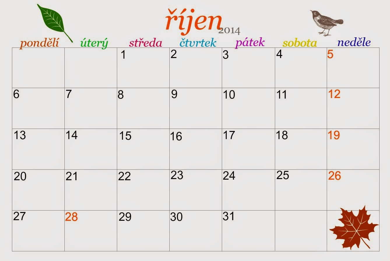 Šití je posedlost: Kalendář na říjen 2014