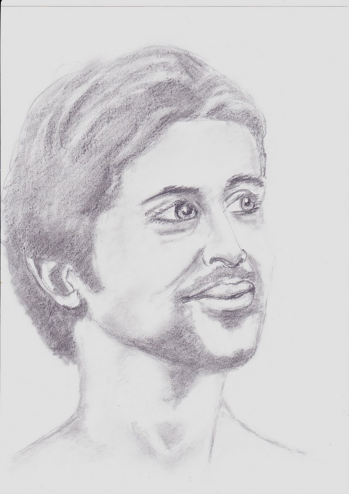 Peintures et portraits. Acrylique et pastel.: Portraits au crayon