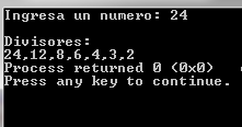 CodigoGX: Codigos de programación: Codigo para encontrar los divisores ...