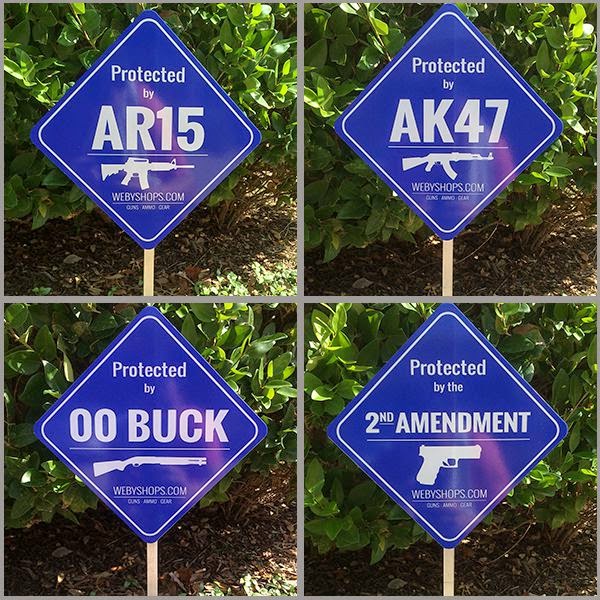 NW Guns and Gear: Protected by AR15 Lawn Signs (AK47, 00BUCK, or 2nd ...