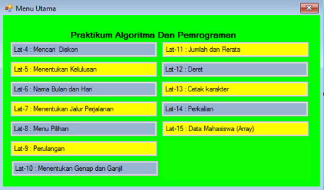 Contoh-Contoh Program Visual Basic 2010 Menggunakan Menu Utama (Daftar Isi) ~ Visual Basic 2010