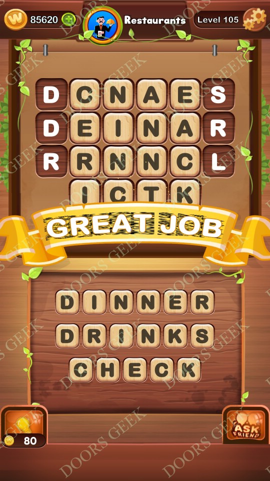 Word Bright Level 105 Answers ~ Doors Geek