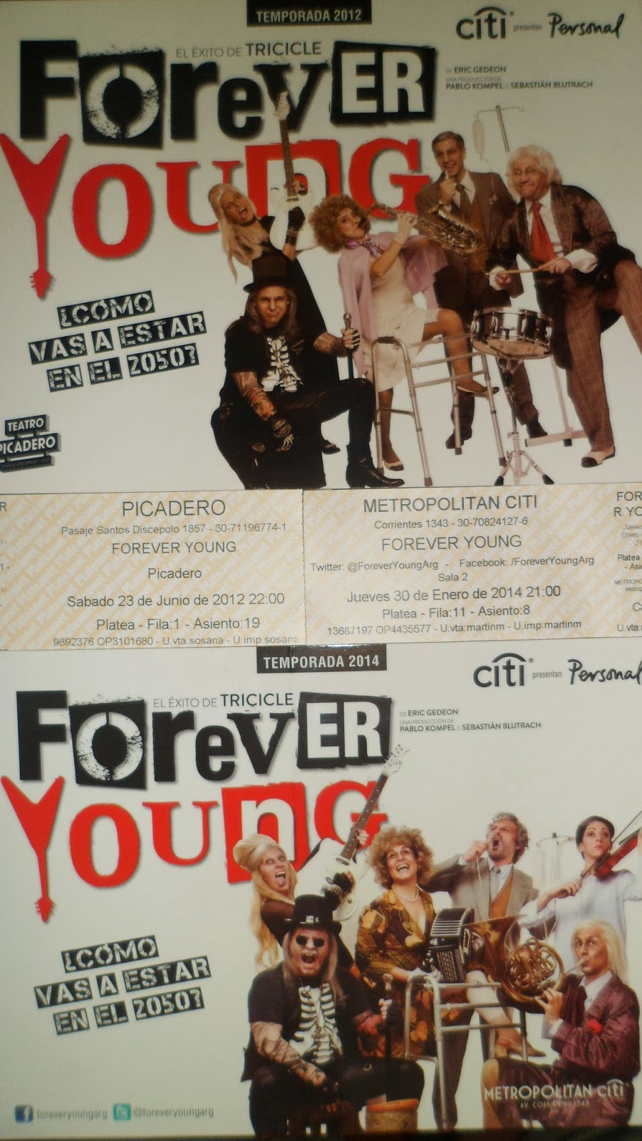 El Espectador Crítico de Teatro Musical: ¡"Forever Young" cumplió 400 ...