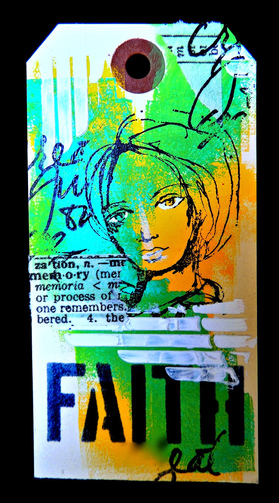 Bolton House: Making a mini tag journal using Pocket Stencils