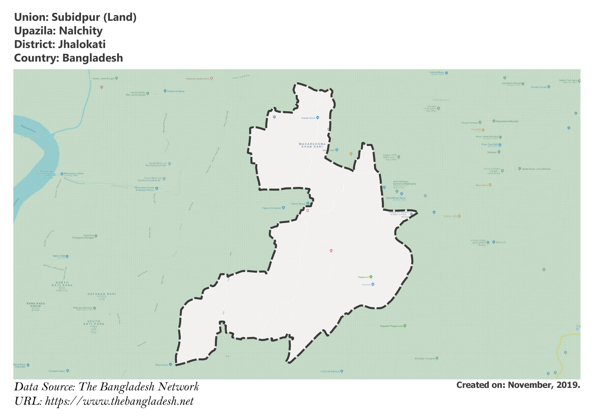 Subidpur Union, Jhalokathi