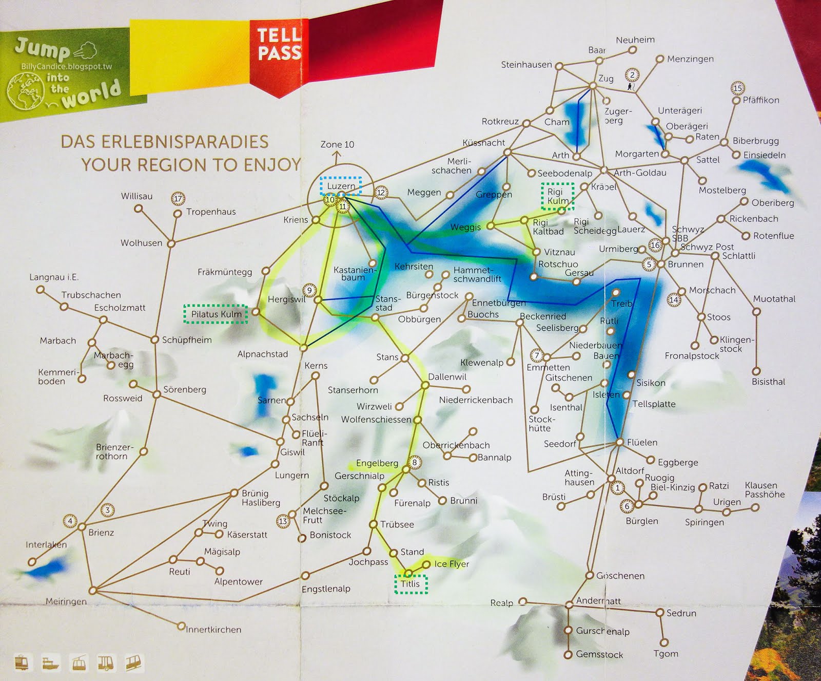 [瑞士交通] 瑞士中部琉森地區最強通行票券 Tell Pass | Jump into the world