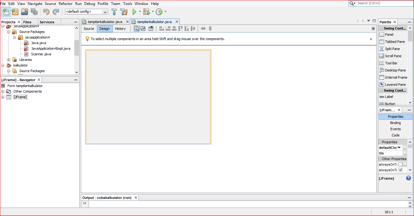 PEMROGRAMAN BERORIENTASI OBJEK: Kalkulator Sederhana