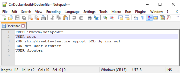 Integration stuff: Disabling Docker DataPower features