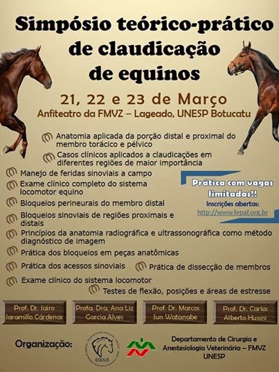 Simpósio Teórico-Prático de Claudicação de Equinos. ~ GEMVET