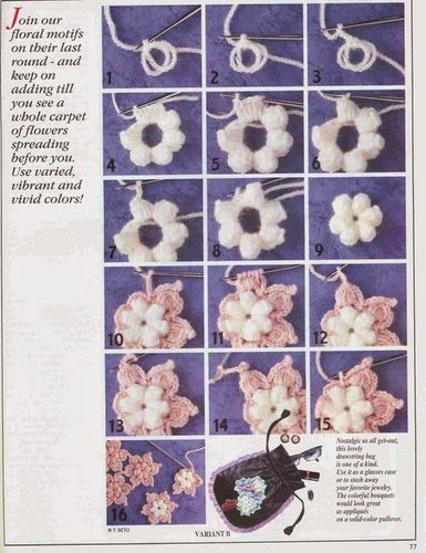 mano lino nėriniai: Gėlės, nėrimo schemos