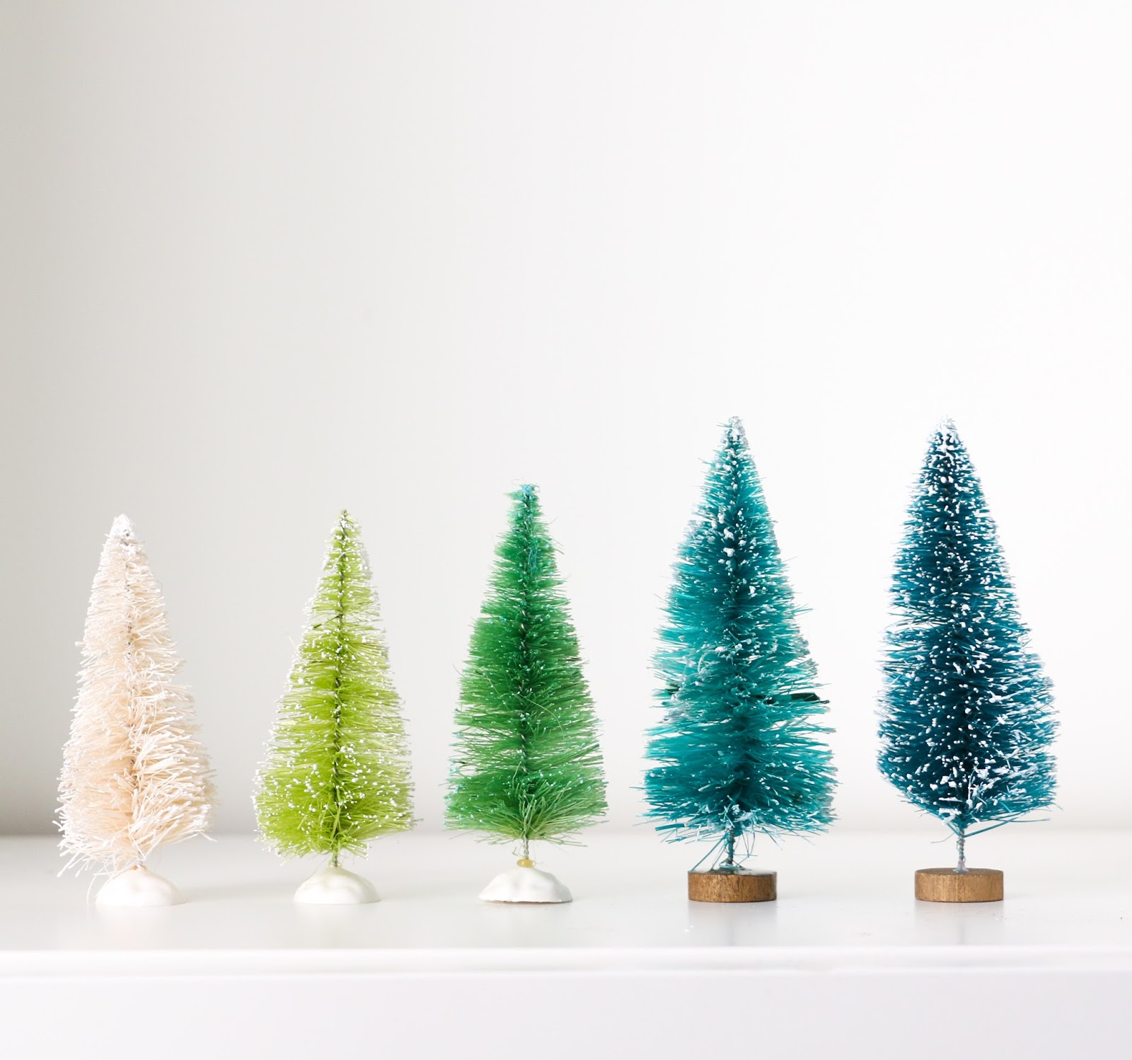 Craft It - Ombre Bottle Brush Trees - A Kailo Chic Life