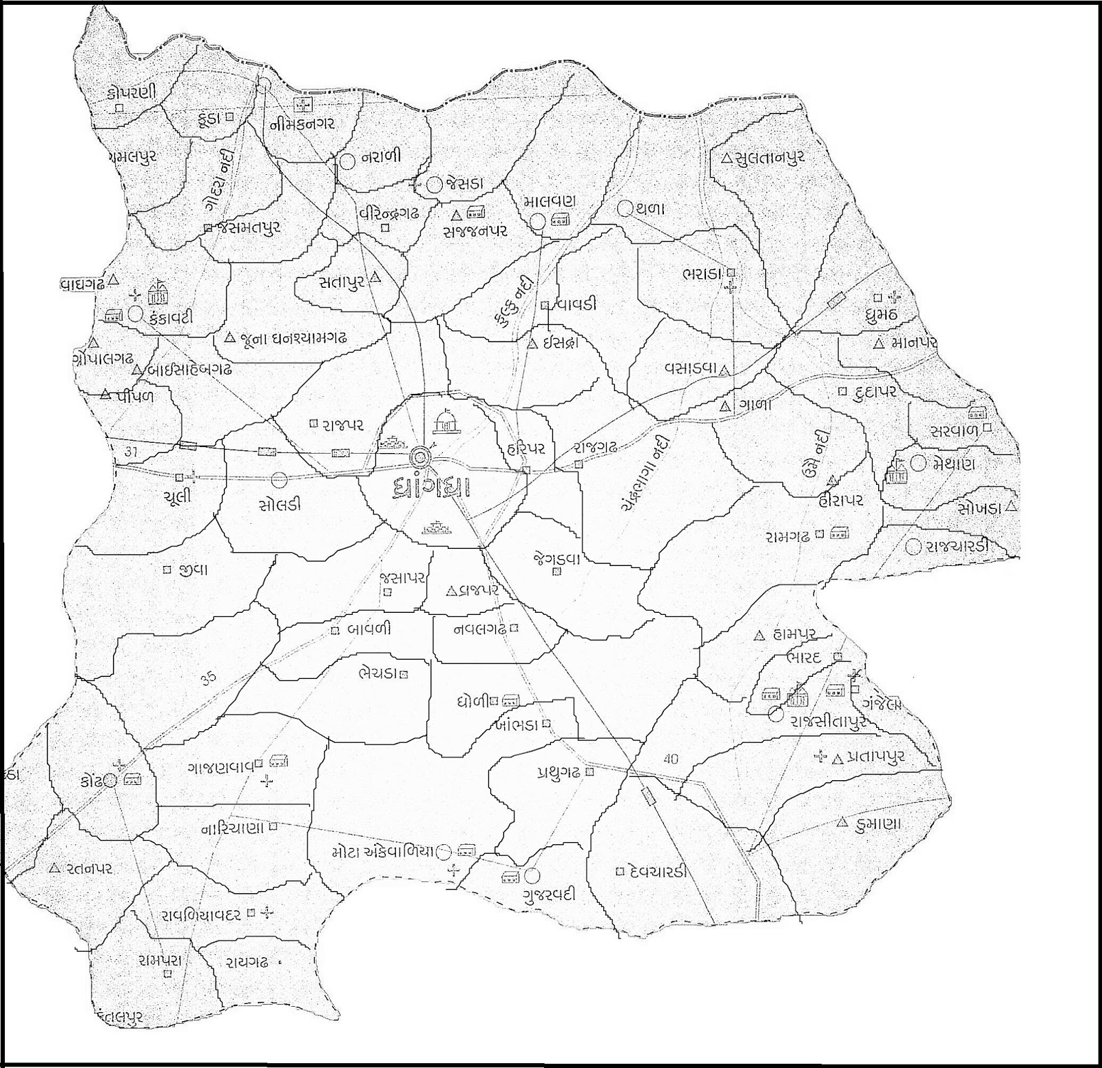 Arya Education: SURENDRANAGAR TALUKA MAP