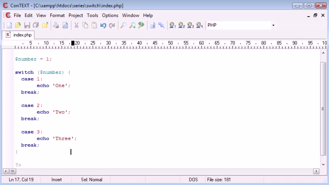 ExtraTutorials: Switch Statement in php