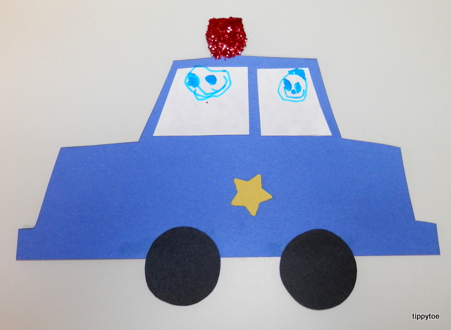 Tippytoe Crafts: Police Car Craft