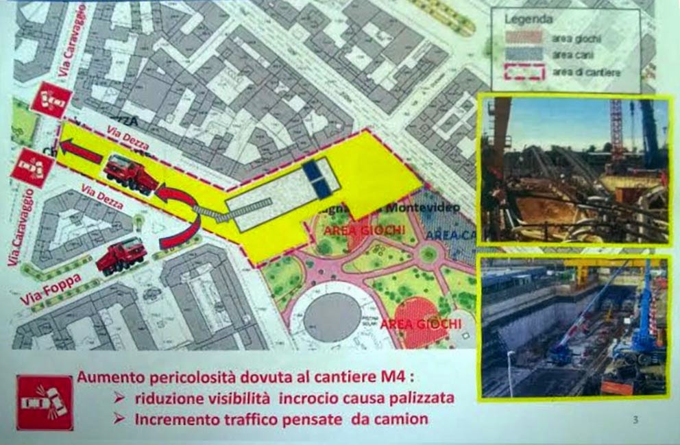 Urbanfile - Milano: Zona Solari - Il calvario della linea M4 - Parco Solari