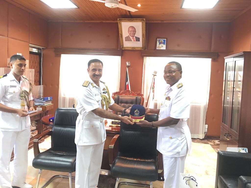 Asian Defence News: INS Kolkata and INS Aditya in Mombasa harbour, Kenya