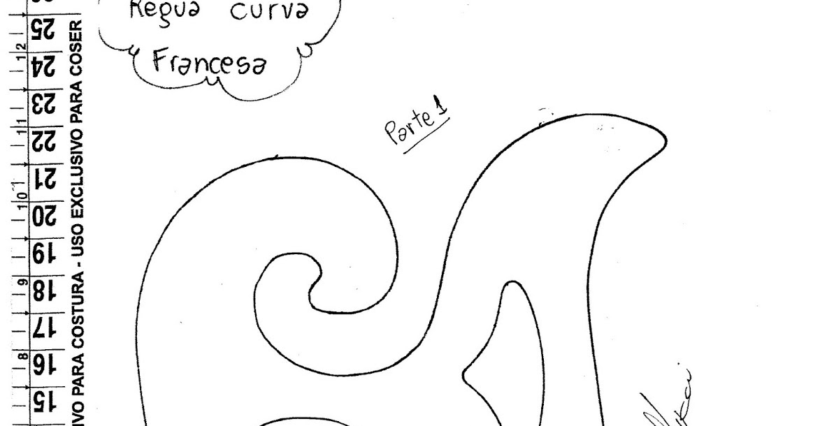 RÉGUA FRANCESA PARA IMPRIMIR