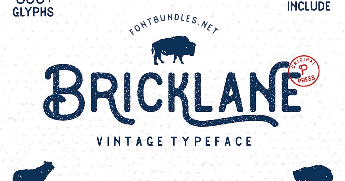 FontMaster: Bricklane Lettered Free Font + Bonus Illustrations