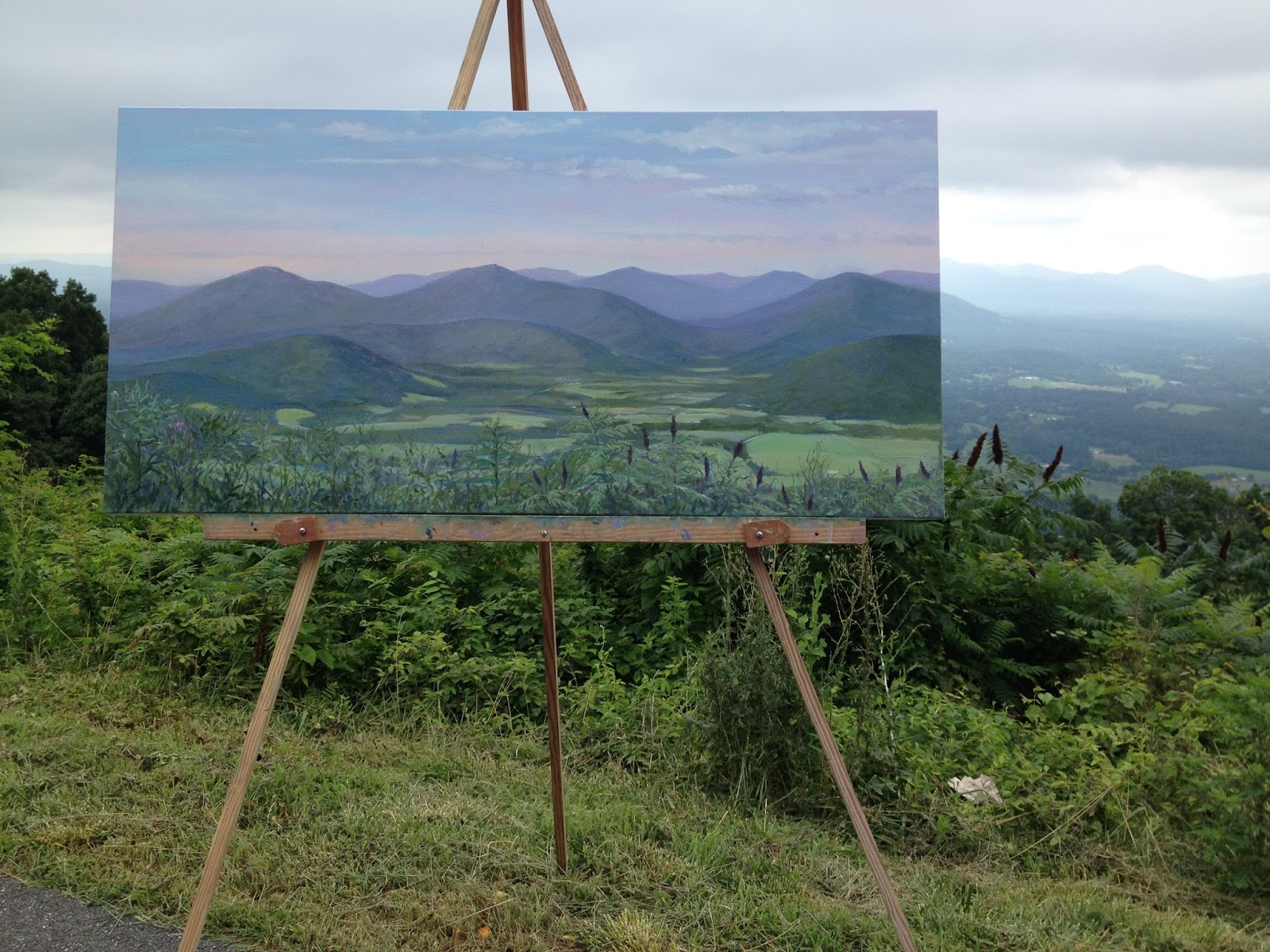 Meg West Oil Paintings: Blue Ridge Parkway III, VA