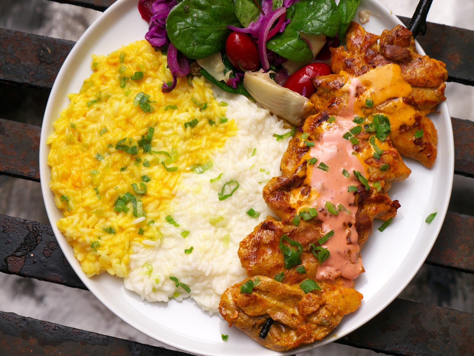 Creamy yogurt Parmesan rice