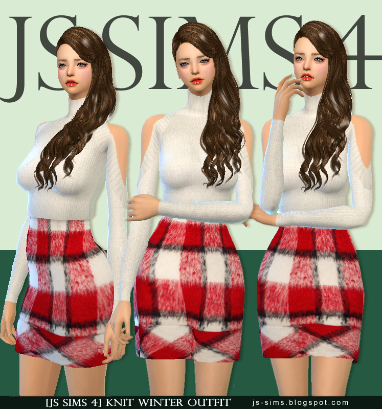 [JS SIMS 3&4] Knit Winter Outfit