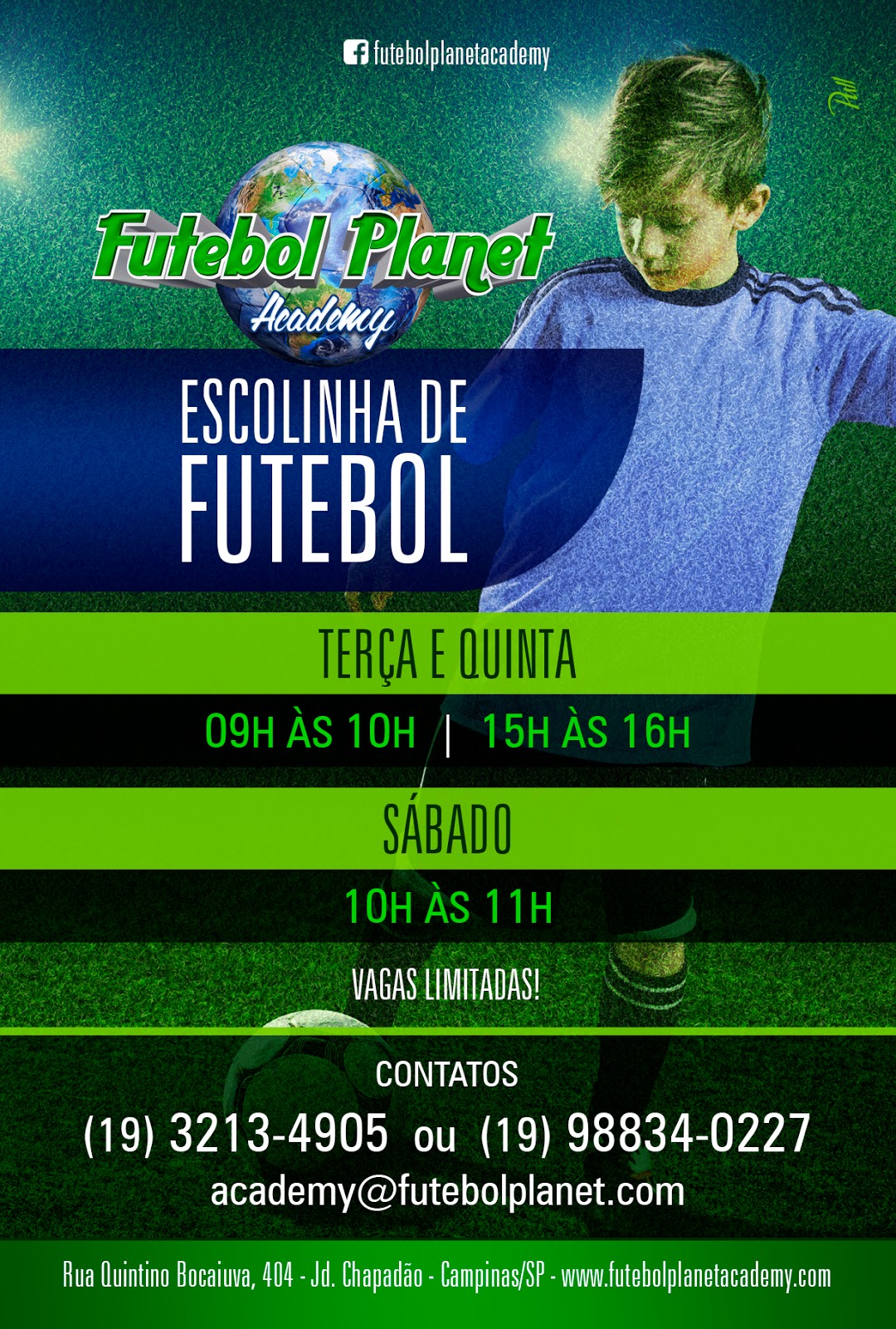Futebol Planet Academy: Escolinha de futebol em Campinas