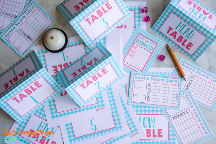 Free Bunco Printables | i should be mopping the floor