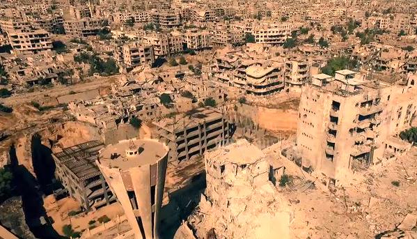 Drone footage in Jobar Syria | Errymath