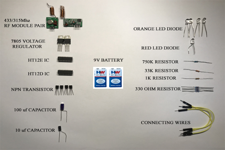 How to make RF (433mhz)Transmitter and Receiver circuit with NPN Transistor