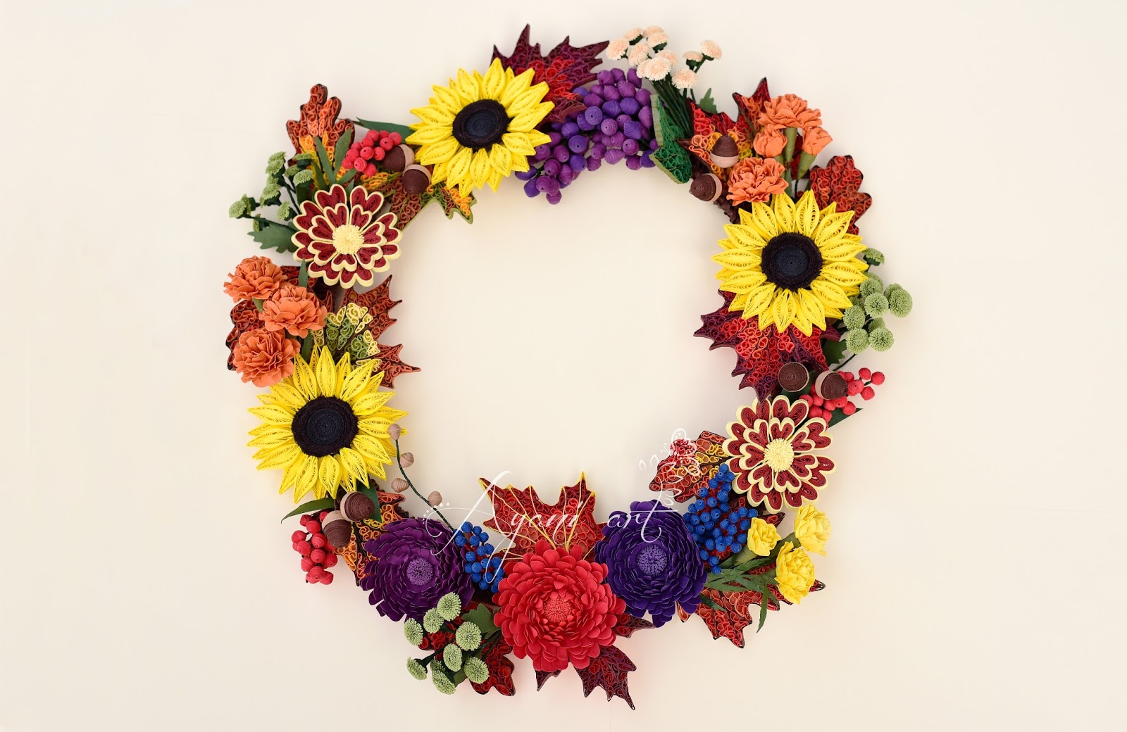 Ayani art: Quilling Fall Wreath