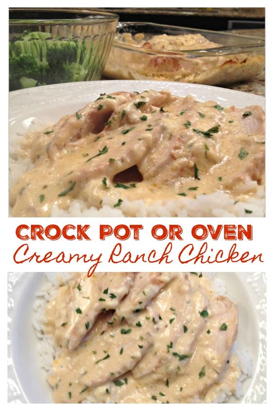 Creamy Ranch Chicken (Crock Pot Cream Cheese Ranch Chicken)