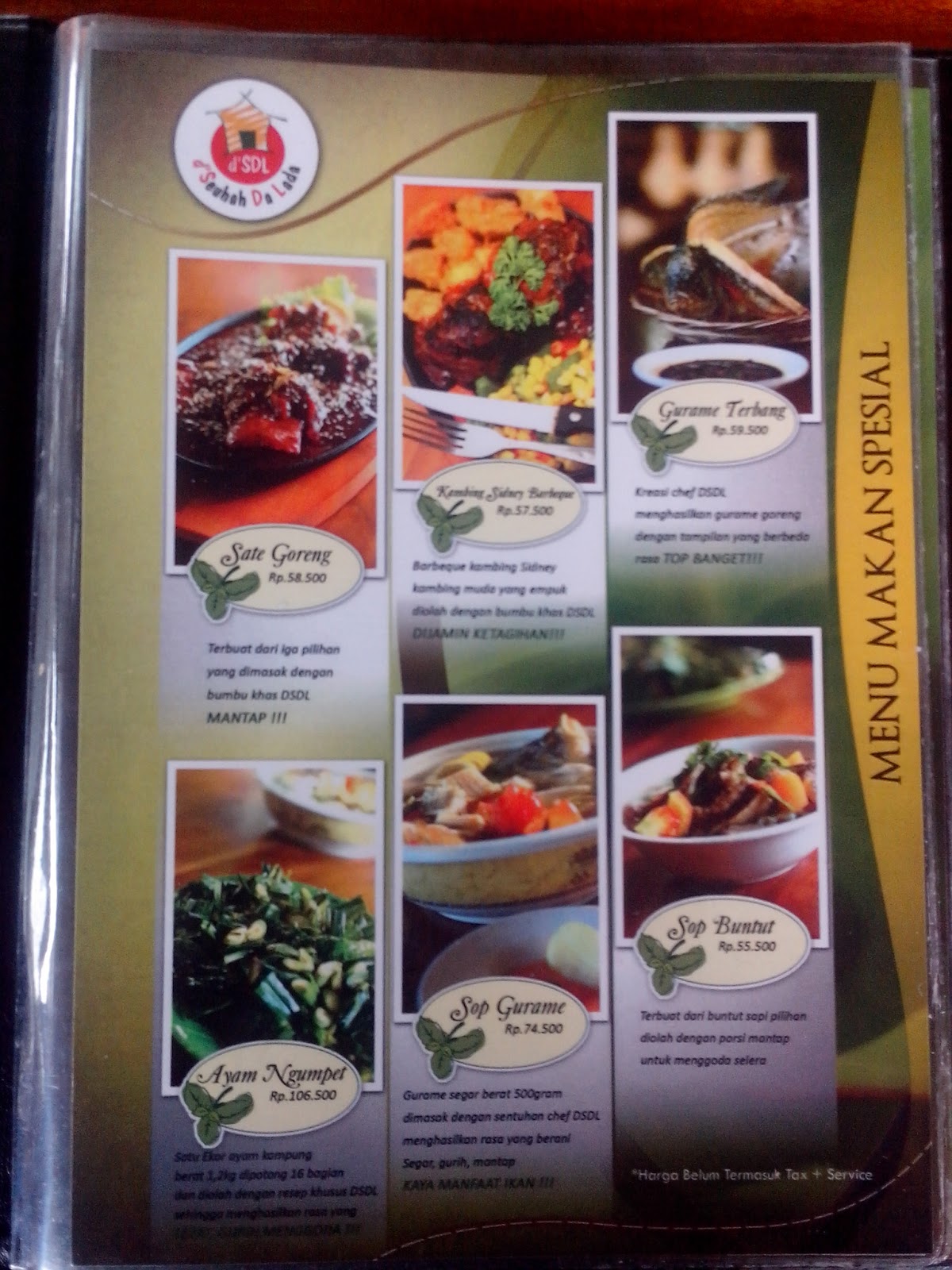 traveling: RESTO D'SDL ( D'SEUHAH DA LADA)