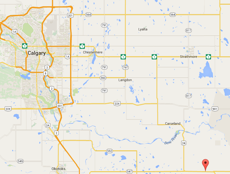 The view from here: Mossleigh, Alberta Grain Elevators