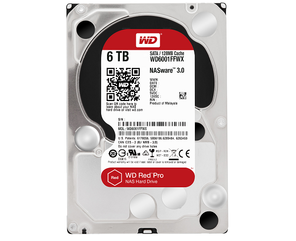WD Red Pro drives now available in 6 TB capacities
