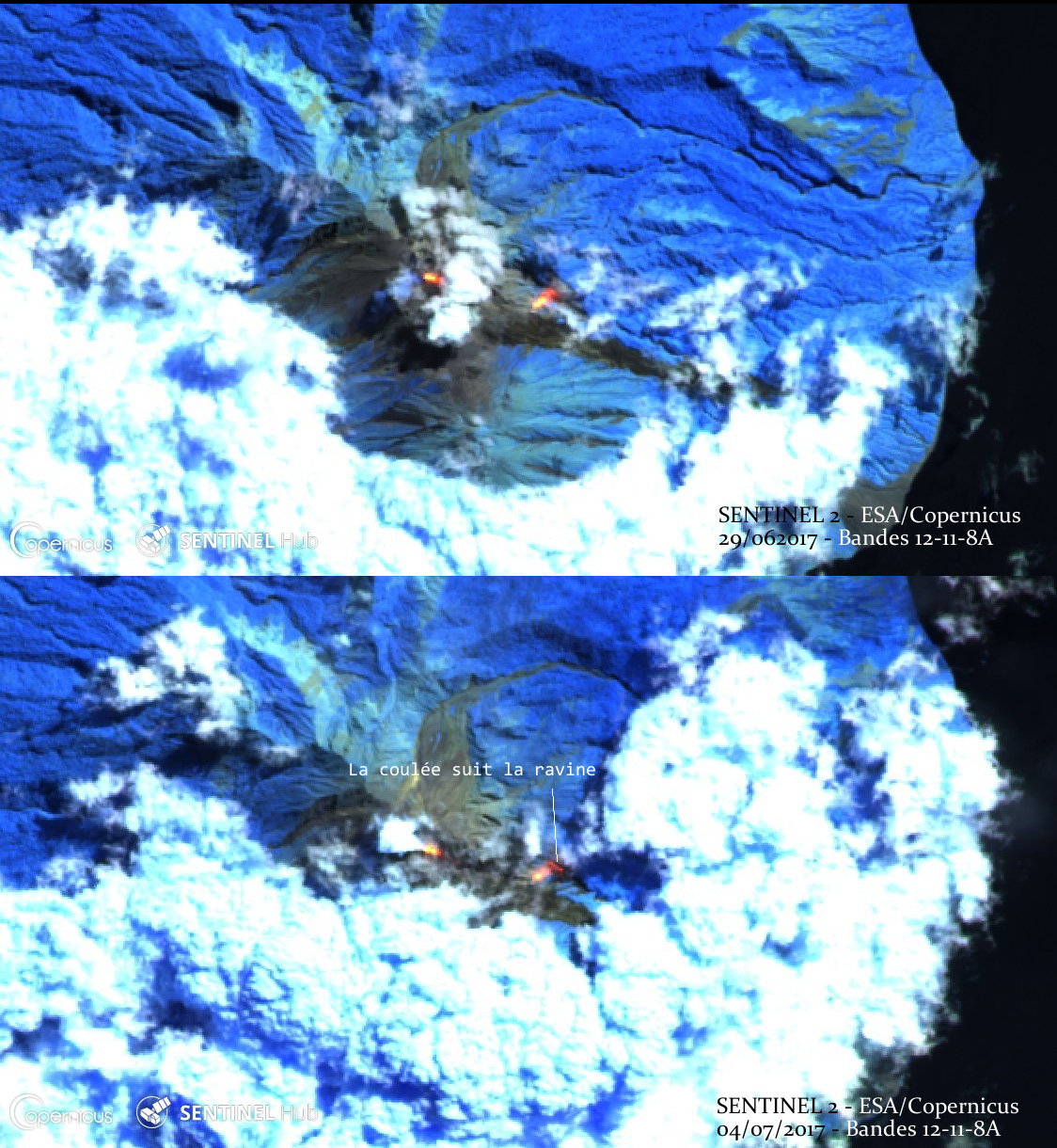 Culture Volcan: L'actu en images satellites: Nishinoshima, Sangeang Api ...