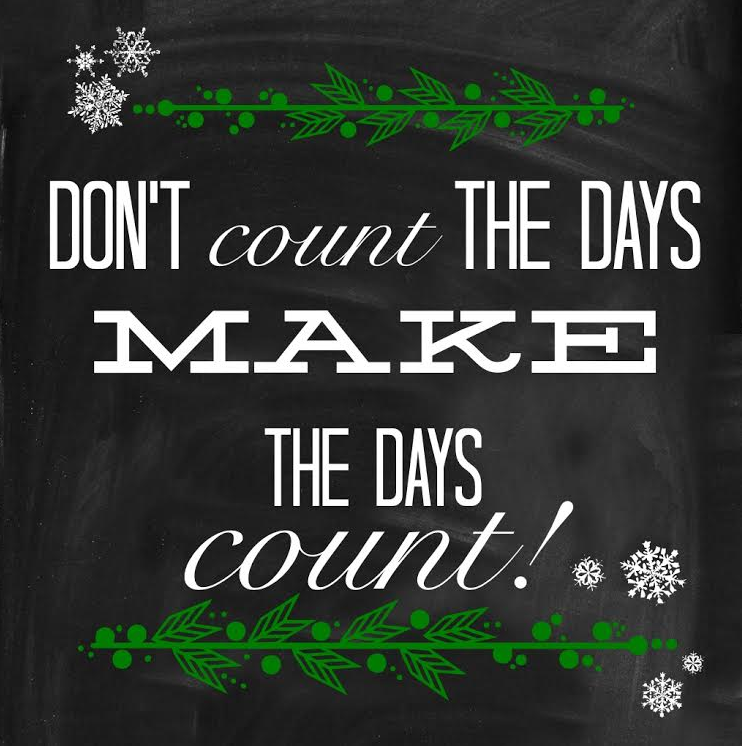 Hollyhocks & Honeybees: Make it count- a FREE printable