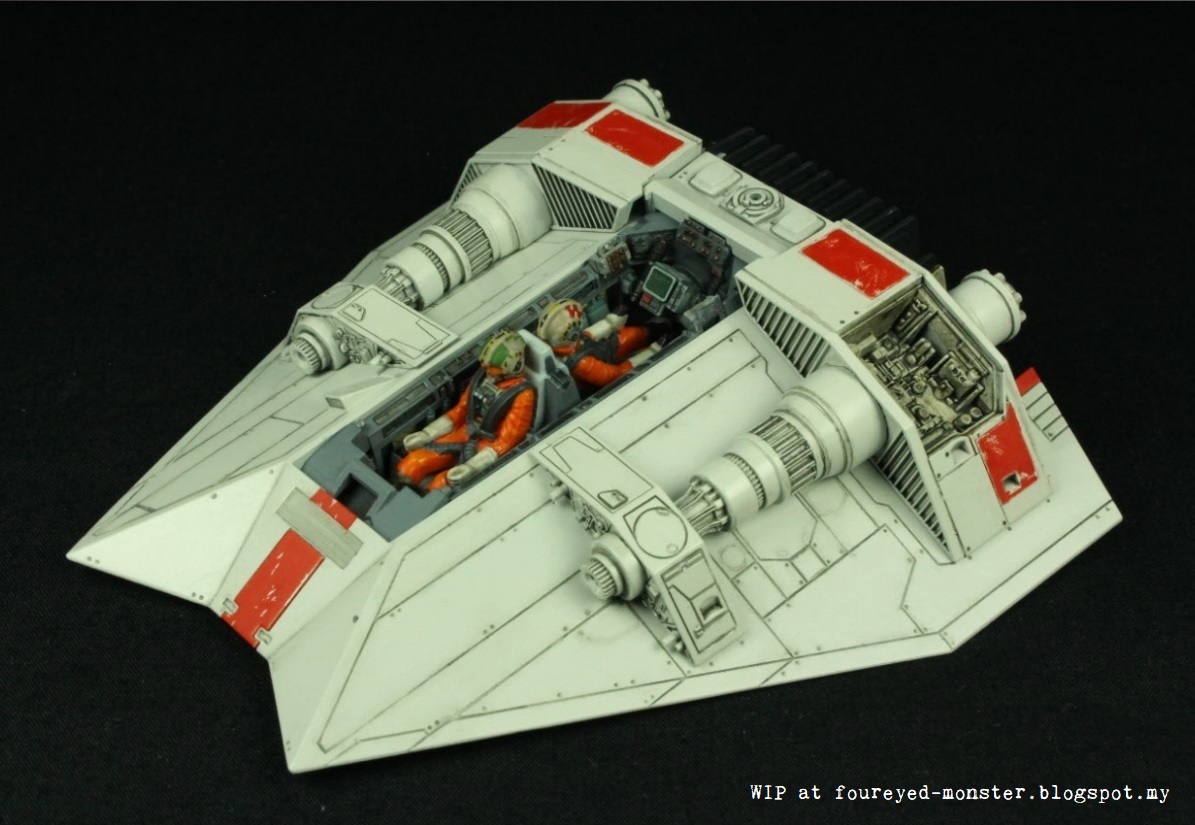 Shire Works: Star Wars 1/48 Scale Snowspeeder, Fully Painted Model Kit ...