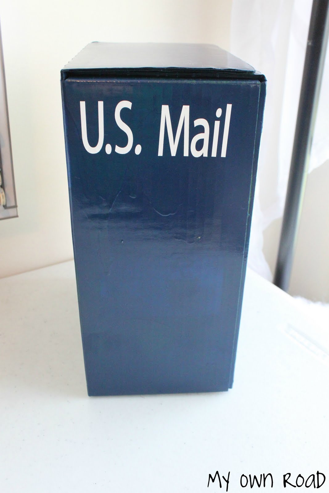 My Own Road: Mailbox from a cardboard box tutorial
