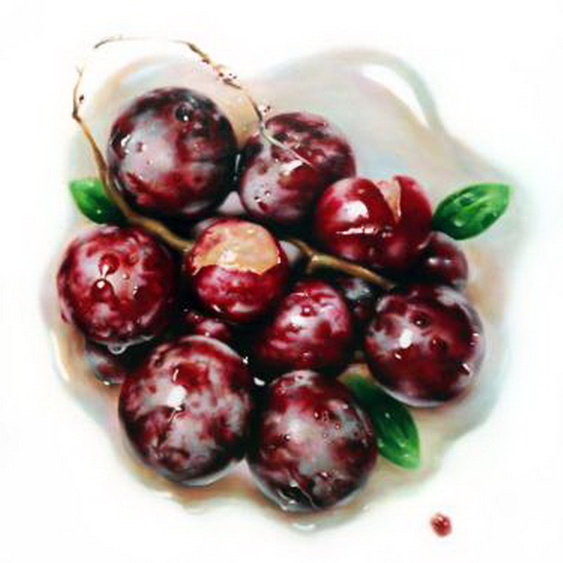 El arte es su máxima expresión : Sorprendentes Cuadros De Frutas Rojas ...