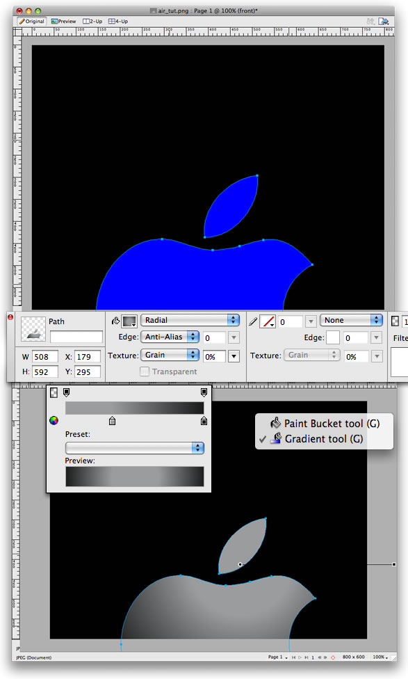 Apple Banner Effects Fireworks Tutorial