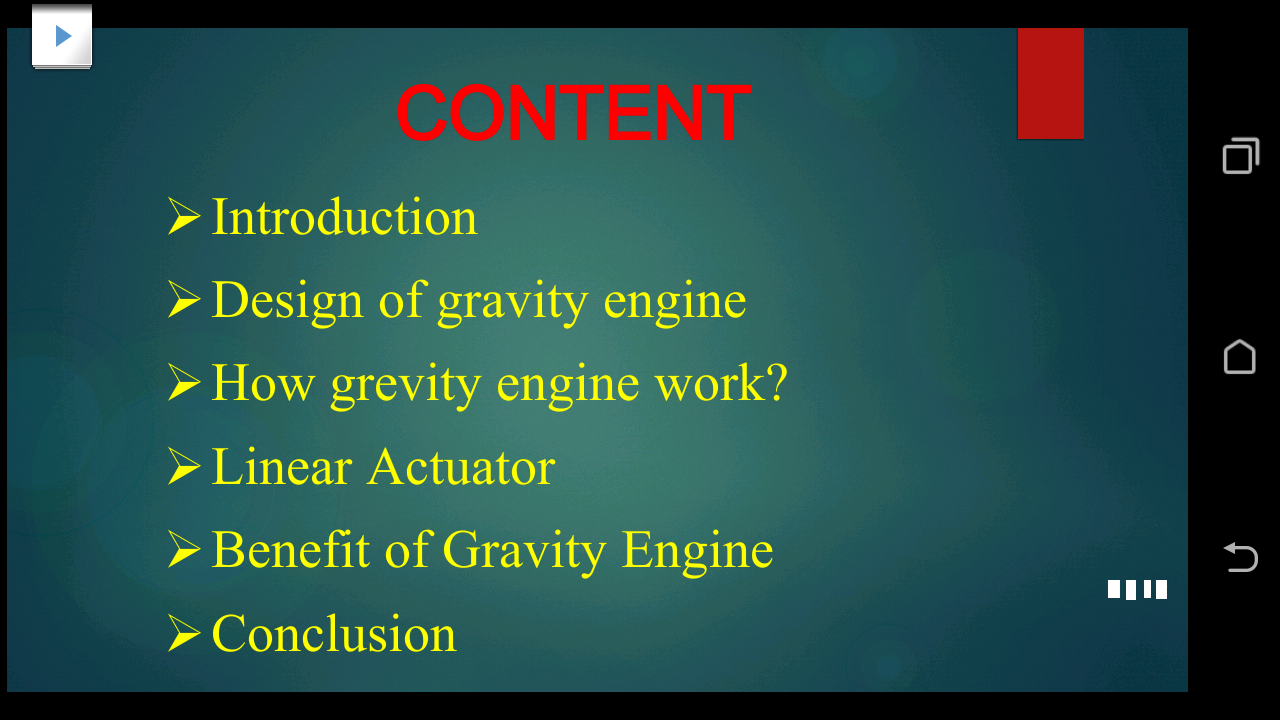 gravity engine ppt